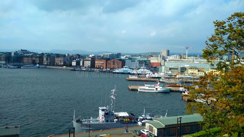 Oslo Norway, Beautiful View of the Sea and the Port 2 Stock Photo ...