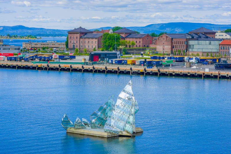 OSLO, NORWAY - 8 JULY, 2015: Triangular Art Editorial Stock Image ...