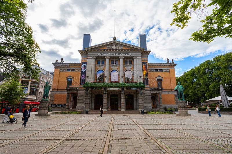 Oslo, Norway. National Theater. Architecture . Norway Editorial Photo ...