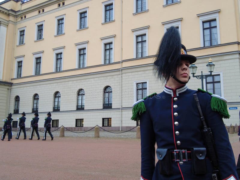 Oslo, Norway - October 19, 2024: Changing of the Guard at the Royal ...