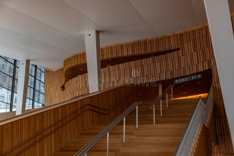 Oslo Opera House Interior editorial photo. Image of stairs - 294079971