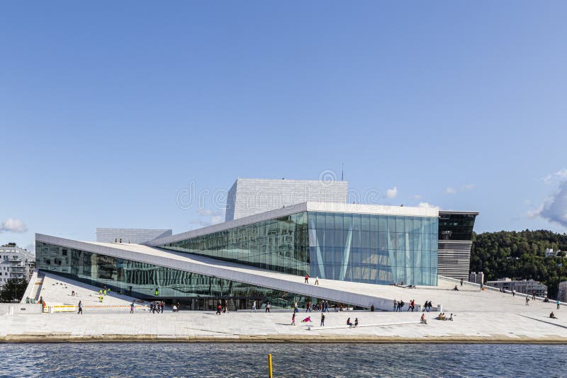 Oslo Opera House, Norway editorial stock photo. Image of building ...