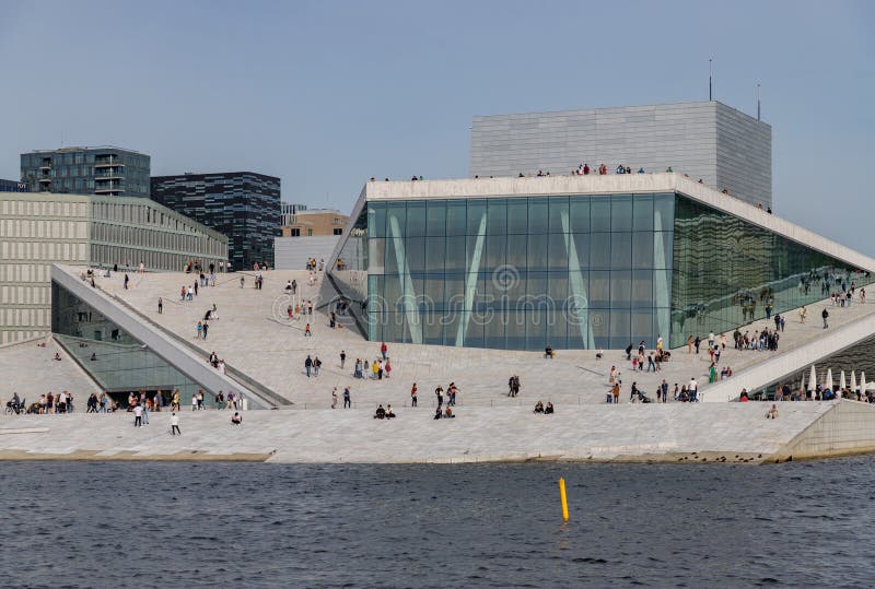 Oslo Opera House editorial stock photo. Image of closeup - 295085258