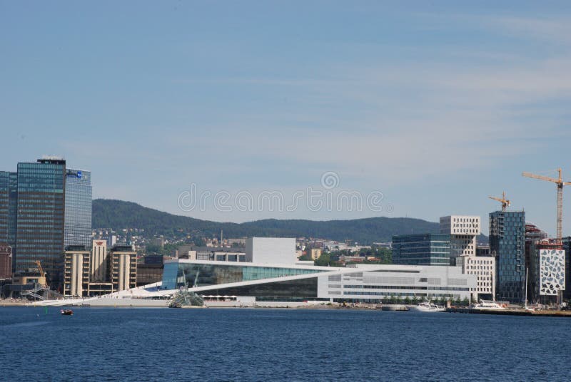 The Oslo Opera House on the Waterfront Editorial Stock Image - Image of ...