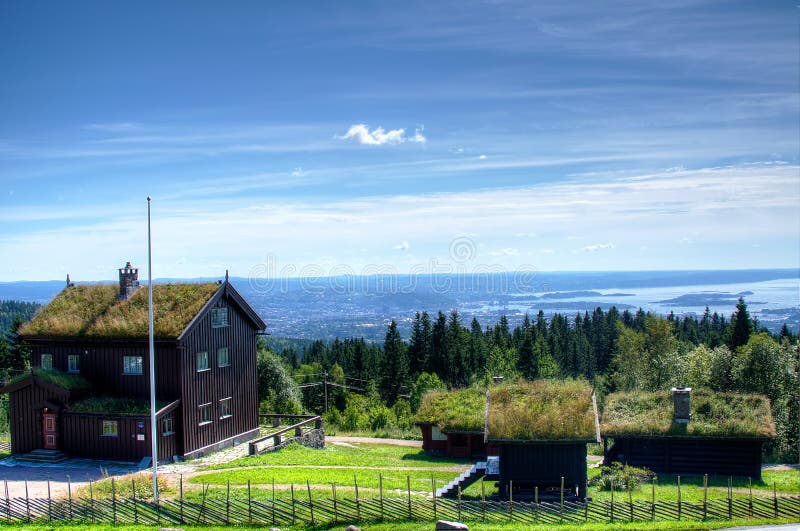 Oslo panorama stock image. Image of panorama, vintage - 39250273