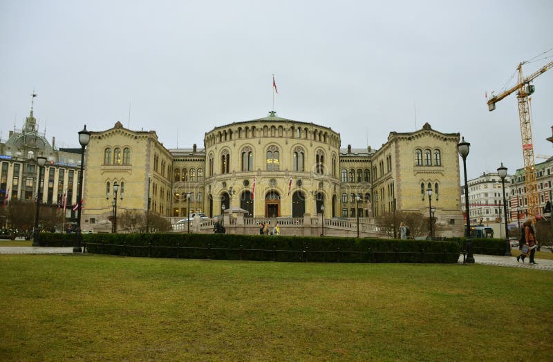 Oslo Parliament editorial stock photo. Image of scandinavia - 52020463
