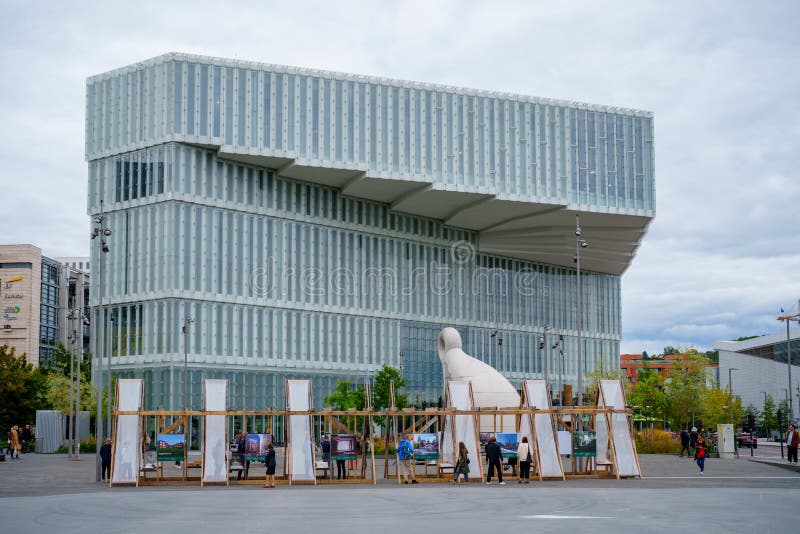 Oslo Public Library Modern Architecture Editorial Stock Image - Image ...