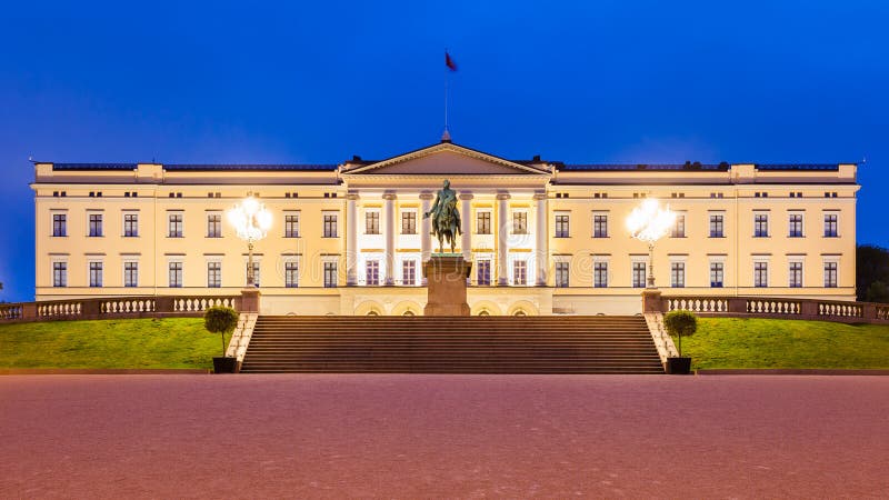 Oslo Royal Palace stock image. Image of architecture - 57709129