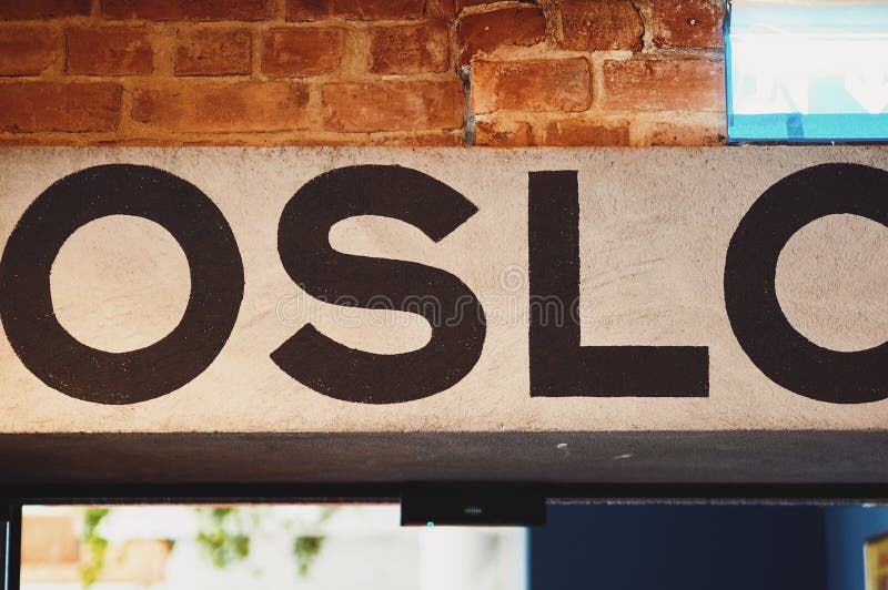 Oslo sign Norway letter stock photo. Image of norway - 157207422