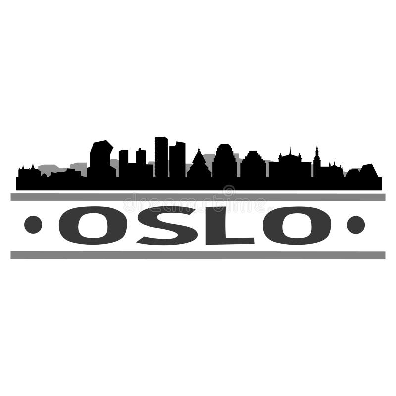 Oslo-Stempel. Symbol-Skyline-Stadt-Design-Vektor. Vektor Abbildung ...