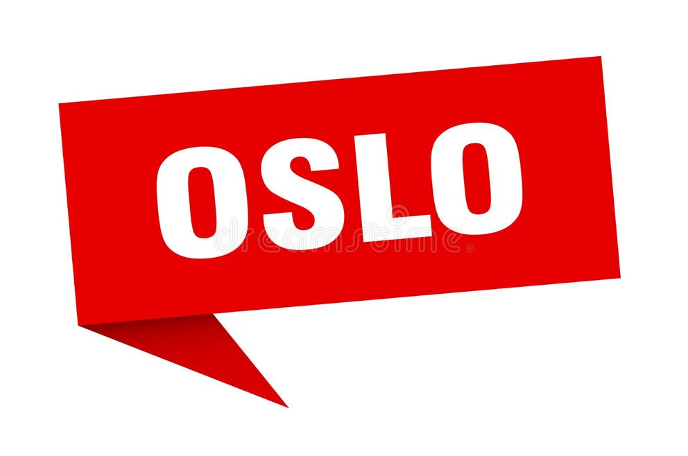 Oslo Sticker. Oslo Signpost Pointer Sign Stock Vector - Illustration of ...