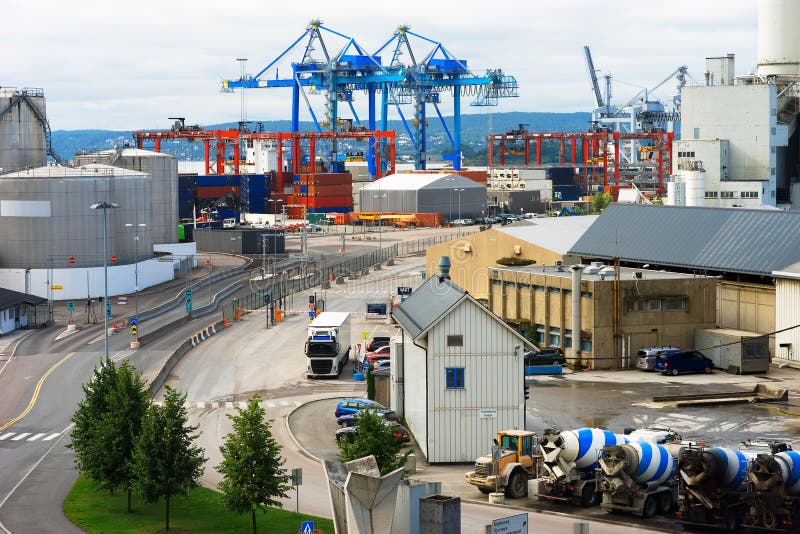 Oslo Transportation Port Background Stock Image - Image of oslo ...