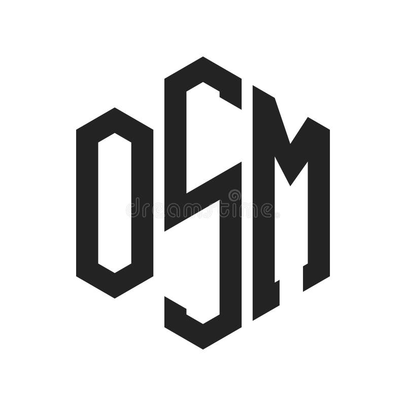 OSM Logo Design. Initial Letter OSM Monogram Logo Using Hexagon Shape ...