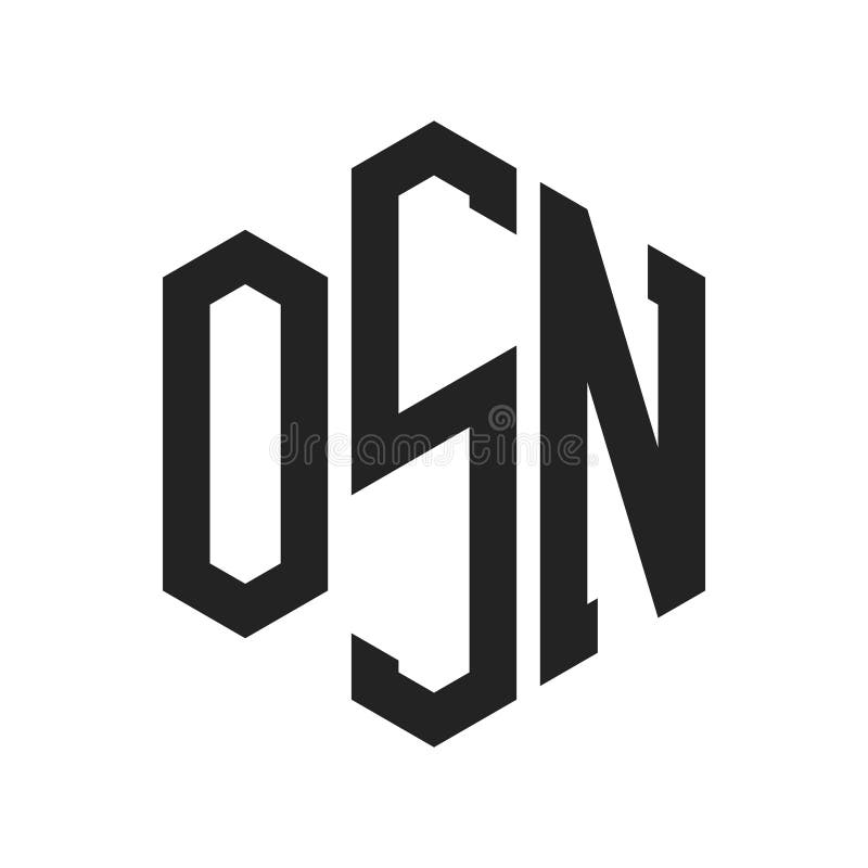 OSN Logo Design. Initial Letter OSN Monogram Logo Using Hexagon Shape ...