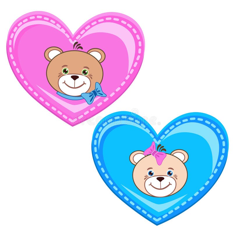Oso De Peluche Con El Corazón Ilustración del Vector - Ilustración de ...