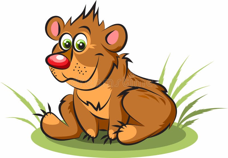 Oso del bebé ilustración del vector. Ilustración de cabrito - 25435602