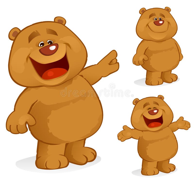 Oso Feliz - Afiche Y Merchandising Ilustración del Vector - Ilustración ...