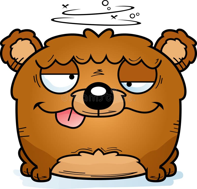 Oso Torpe Cub De La Historieta Ilustración del Vector - Ilustración de ...