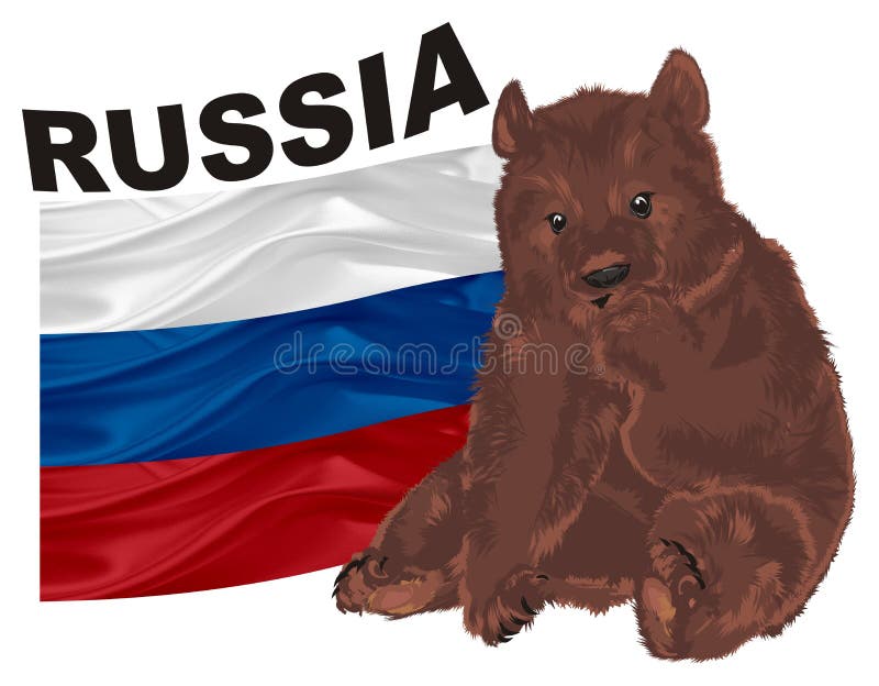 Oso y herramientas rusas stock de ilustración. Ilustración de ...