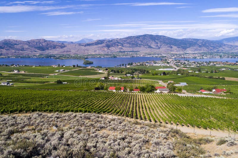 Osoyoos Okanagan Valley British Columbia Canada Landscape Stock Image ...