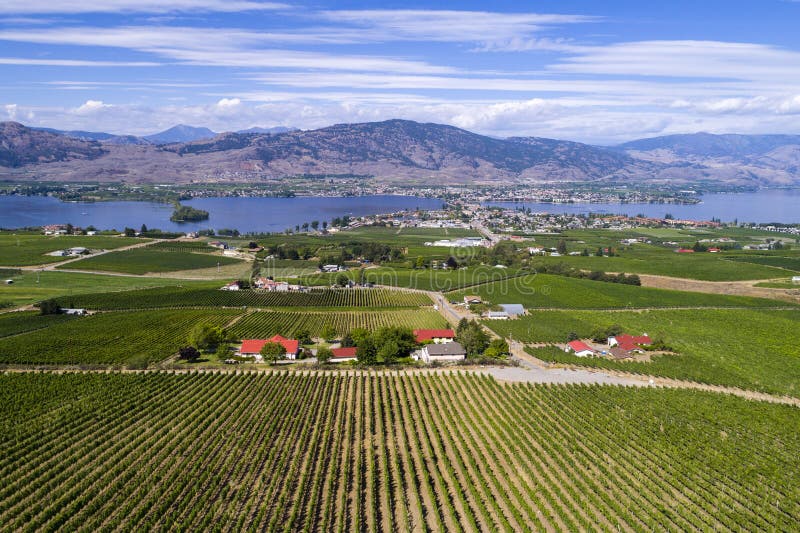 Osoyoos Okanagan Valley British Columbia Canada Landscape Stock Photo ...