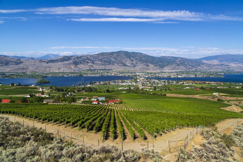 Osoyoos Okanagan Valley British Columbia Canada Landscape Stock Photo ...