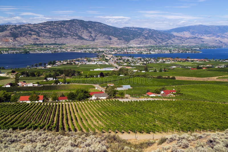 Osoyoos Okanagan Valley British Columbia Canada Landscape Stock Image ...