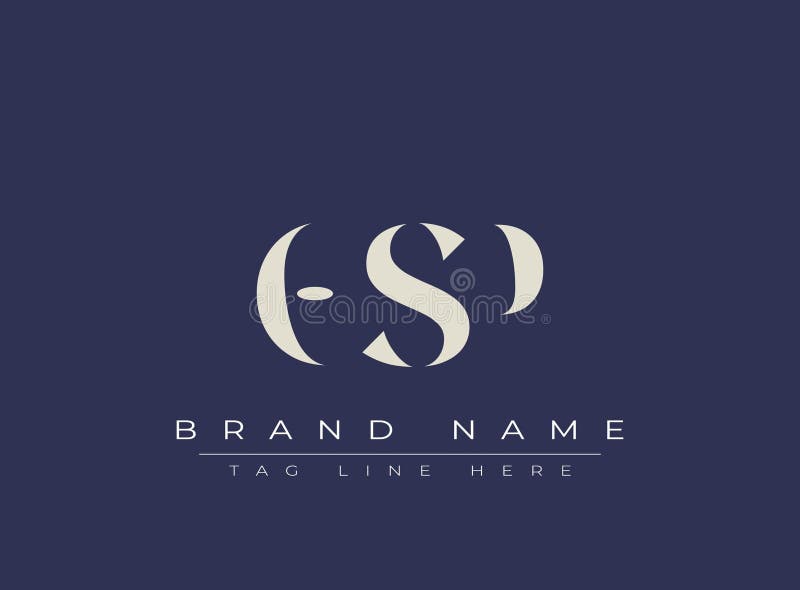 OSP Abstract Letter Logo Design Stock Vector - Illustration of ...