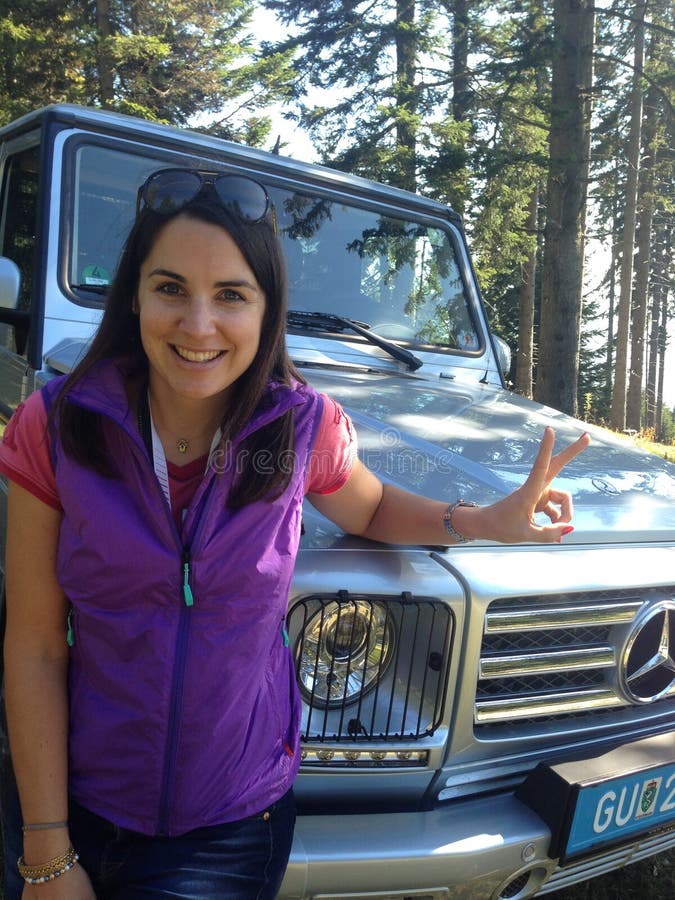 Ospite Tedesco Moderatorin Julia Bauer Della TV Fotografia Editoriale ...