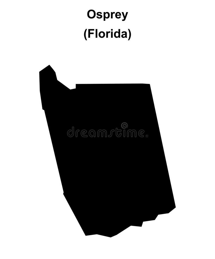 Osprey outline map stock vector. Illustration of detailed - 386150804