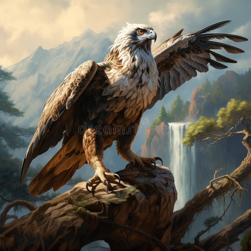 Osprey, Pandion Haliaetus Made with Generative AI Illustration Stock ...