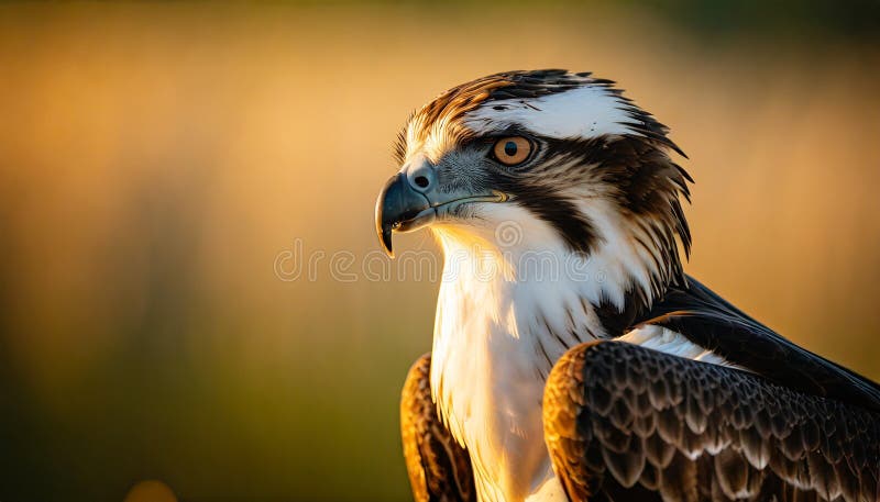Osprey portrait stock illustration. Illustration of landscape - 293757304