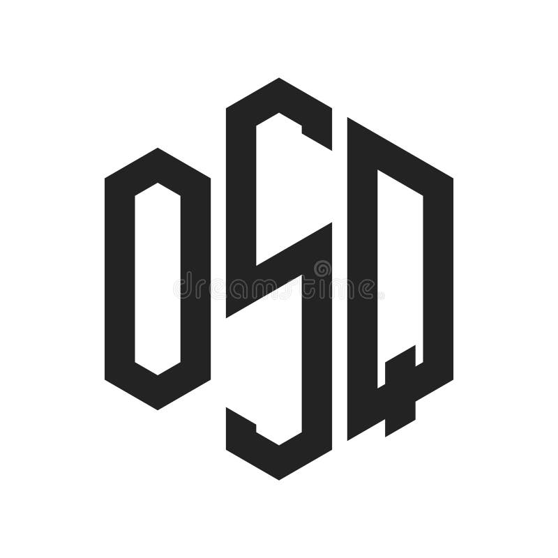 OSQ Logo Design. Initial Letter OSQ Monogram Logo Using Hexagon Shape ...