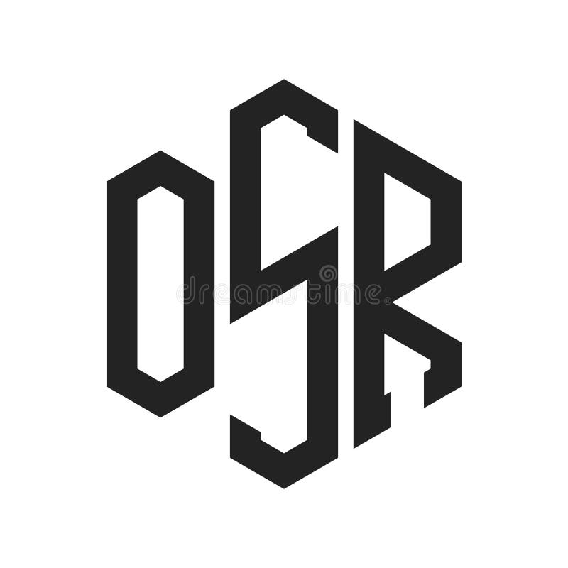 OSR Logo Design. Initial Letter OSR Monogram Logo Using Hexagon Shape ...