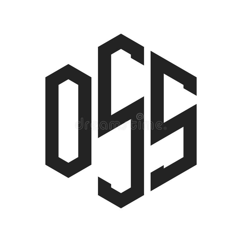 OSS Logo Design. Initial Letter OSS Monogram Logo Using Hexagon Shape ...