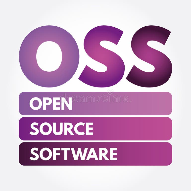 OSS - Open Source Software Acronym Stock Illustration - Illustration of ...