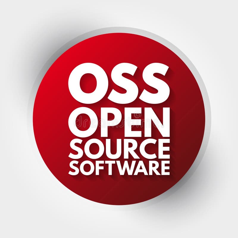 OSS - Open Source Software Acronym, Technology Concept Background Stock ... OSS - Open Source Software Acronym, Technology Concept Background Stock ...