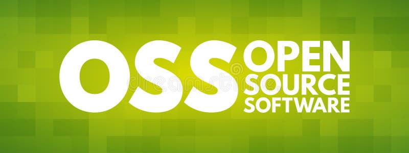 OSS - Open Source Software Acronym Stock Illustration - Illustration of ...