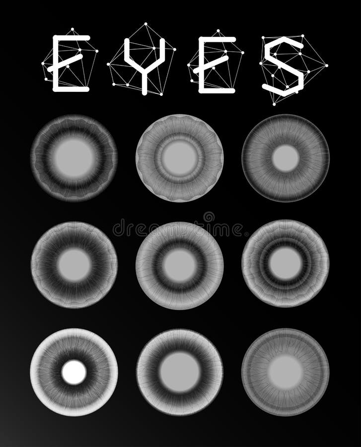 Osserva La Raccolta, Pupilla Umana Illustrazione di Stock ...