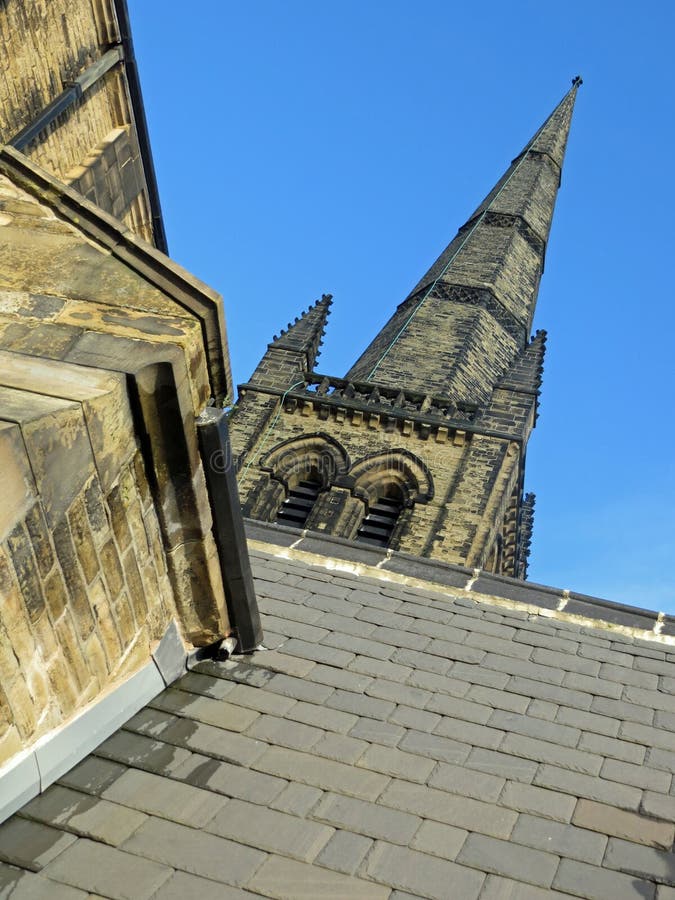 Ossett Church Spire stock image. Image of spire, wakefield - 39331527