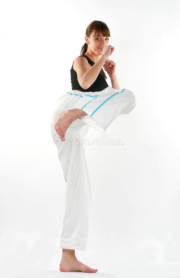 Ostenta a menina imagem de stock. Imagem de isolado, juventude - 2699287