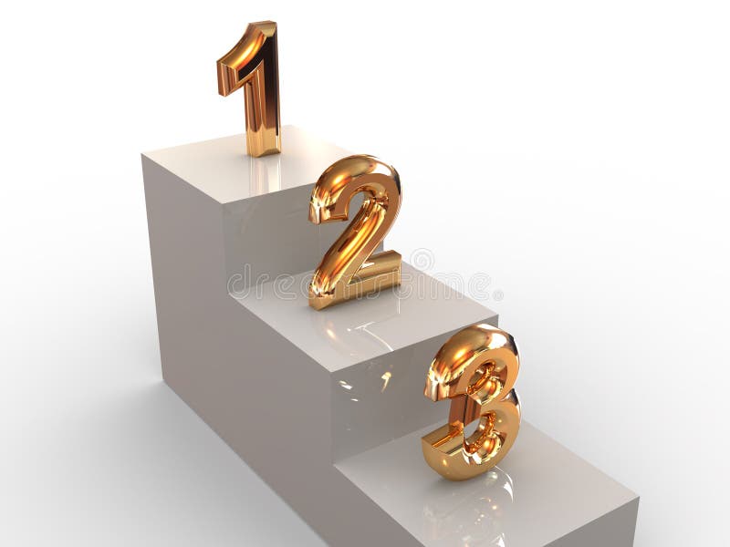 Ostenta o suporte. ilustração stock. Ilustração de vencedor - 5330781