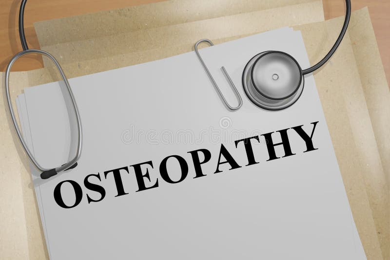 Osteopathy - Medical Concept Stock Illustration - Illustration of neck ...