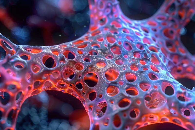 Osteoporosis Affecting Bone Cells and Tissue Loss Microscopic View ...