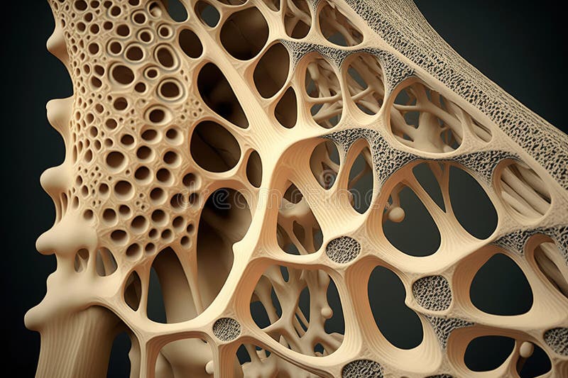Osteoporosis Bone Micro Structure Created by Generative AI Stock ...
