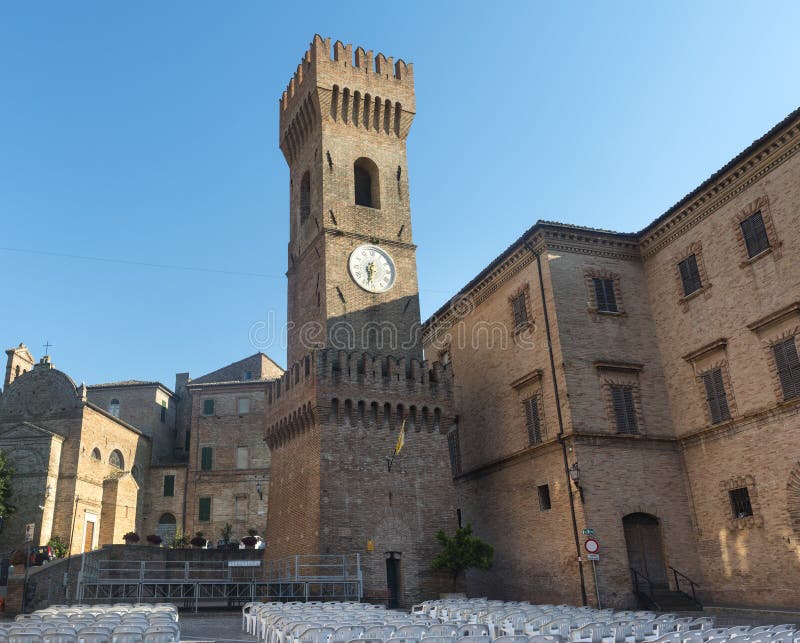 Marche Di Ostra, Italia Alla Mattina Fotografia Stock - Immagine di ...