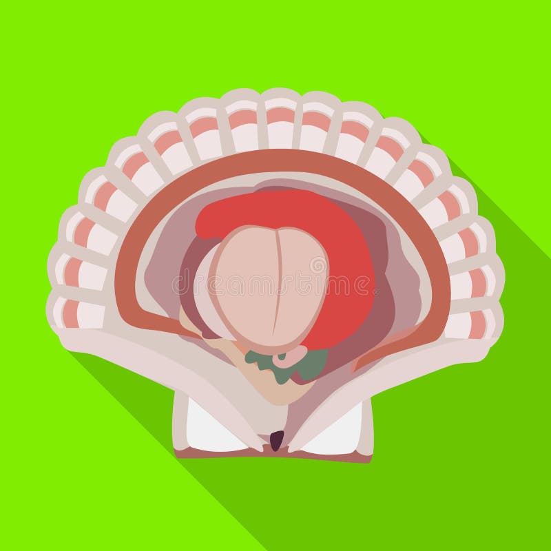 Ostra Vector Iconflat Vector Icono Aislado Sobre Fondo Blanco Ostra ...