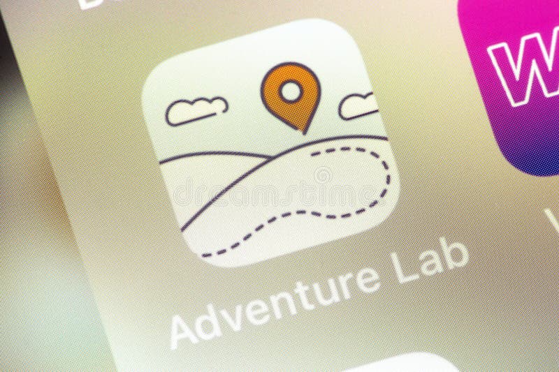 Adventure Lab Mobile App Icon, Application for Geocaching Installed on ...