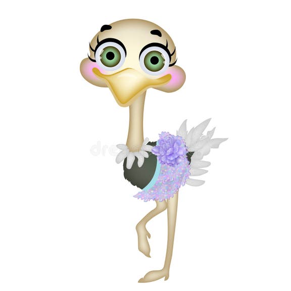 Animated Ostrich Character Stock Illustrations – 208 Animated Ostrich ...