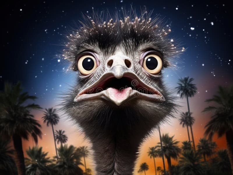 Ostrich stock illustration. Illustration of animals - 294981449